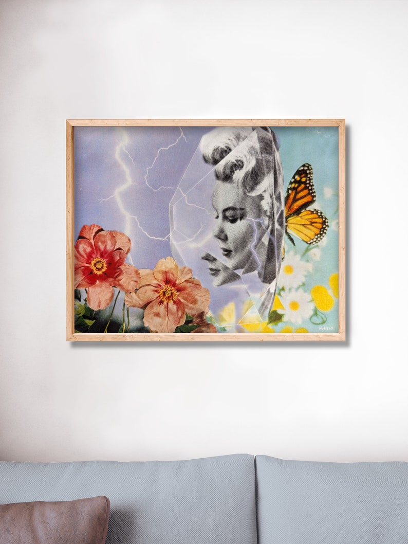 Surreal Collage Art Retro Odd Art Original Weird Stuff - Etsy