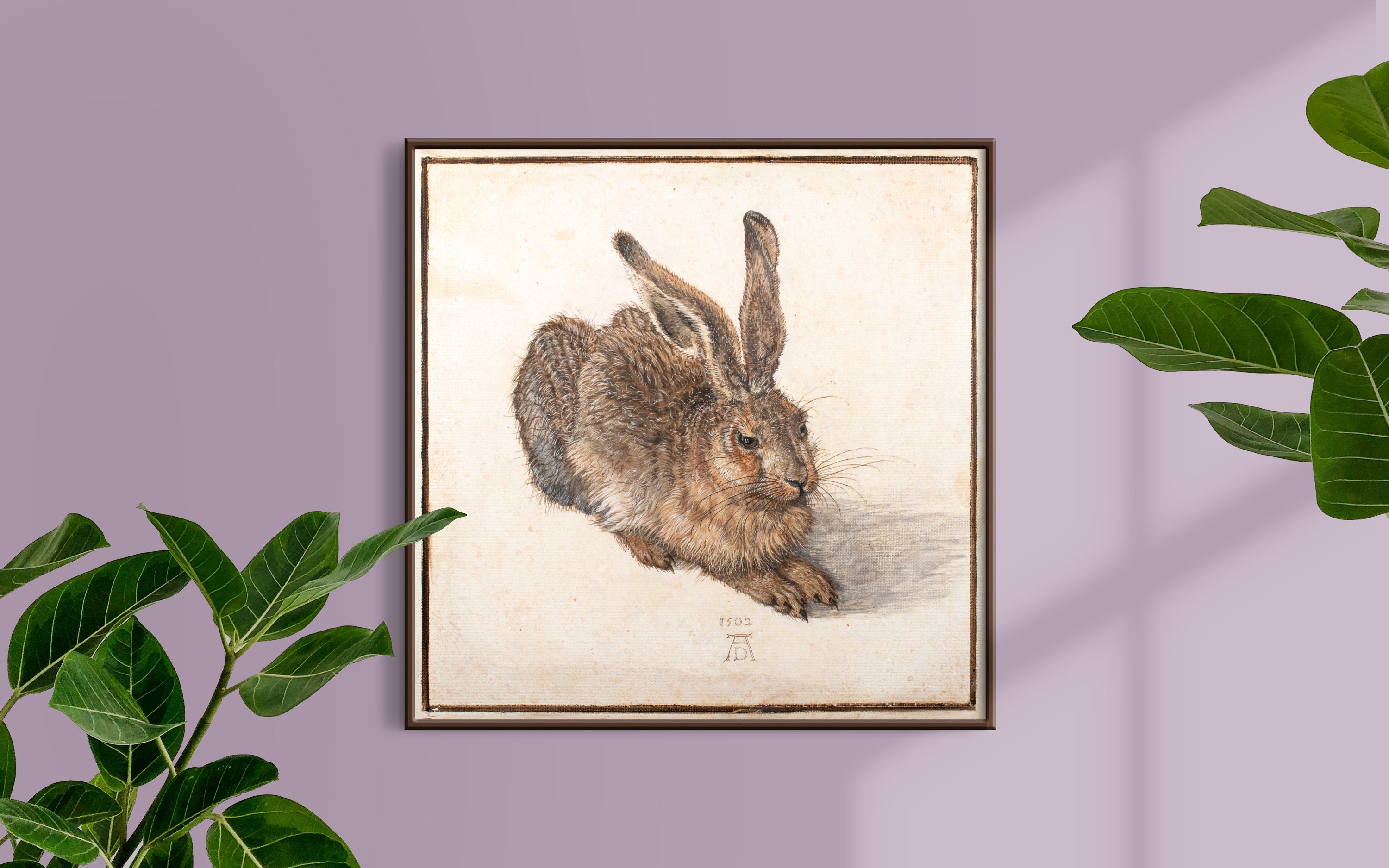 The Young Hare by Albrecht Durer Fine Rabbit Art Print Made | Etsy