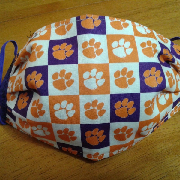 Clemson Mask - Etsy