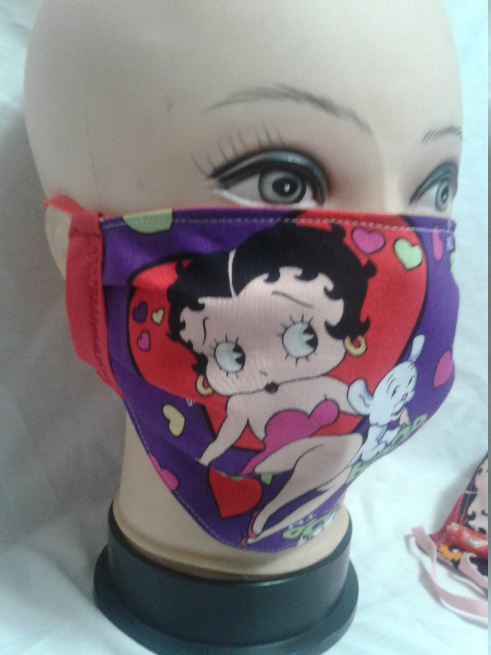 Betty Boop triple layer face mask | Etsy