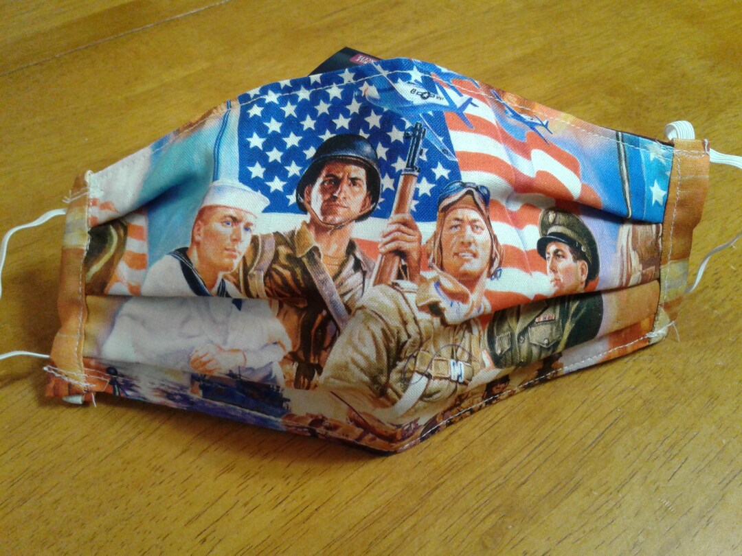 Armed Forces Hero's Triple Layer Face Mask - Etsy