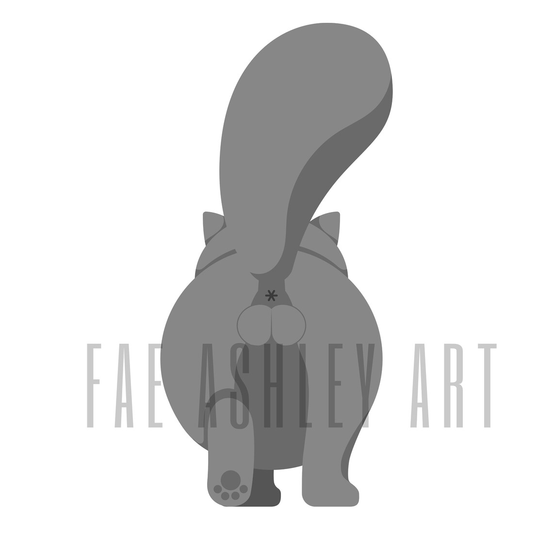 Funny Cat Butts Vinyl Stickers Waterproof Hand Drawn Etsy