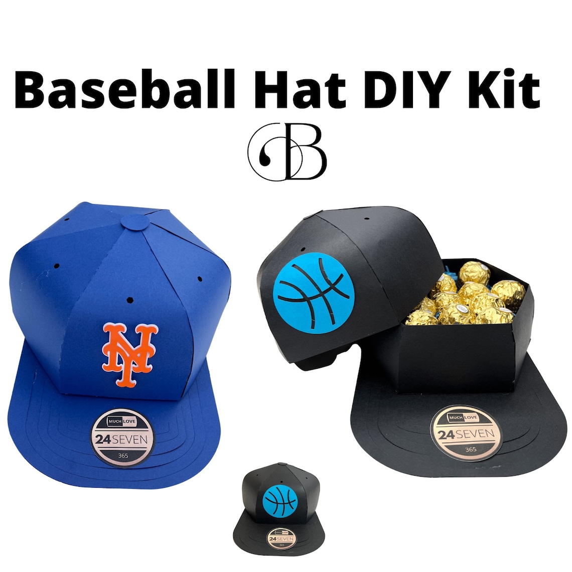 DIY Baseball Hats Treat Box Kit Large Baseball Hats Diy - Etsy Canada