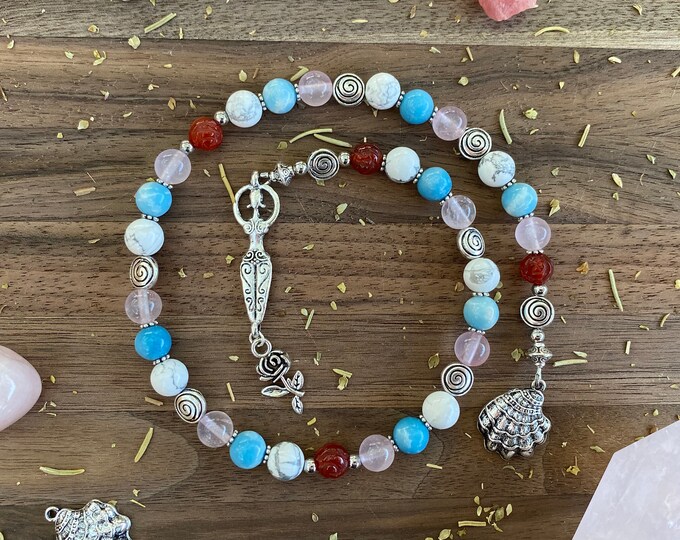 Aphrodite Prayer Beads, Venus, Pagan Prayer Beads, Witch’s Ladder ...