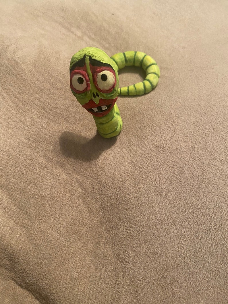 Tim Burtons The Corpse Bride figurine Maggot clay sculpture | Etsy