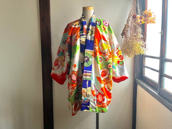 Cute flower pattern japanese vintage retro kimono rem… - Gem