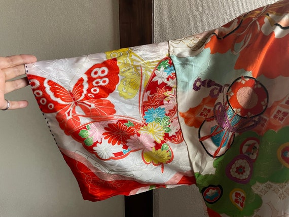 Cute flower pattern japanese vintage retro kimono rem… - Gem