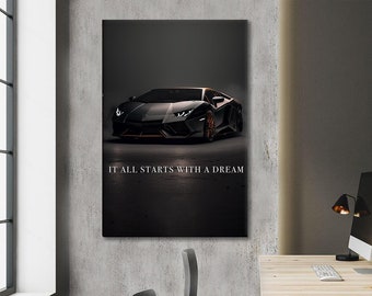 Lamborghini Quote Poster - Etsy UK