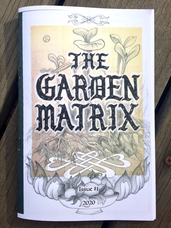 Zine The Garden Matrix Issue 1 Saddle Stitched Softcover Book Inkjet Digital Prints