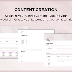 Notion Template Online Course Planner - Course Creator - Online Course ...