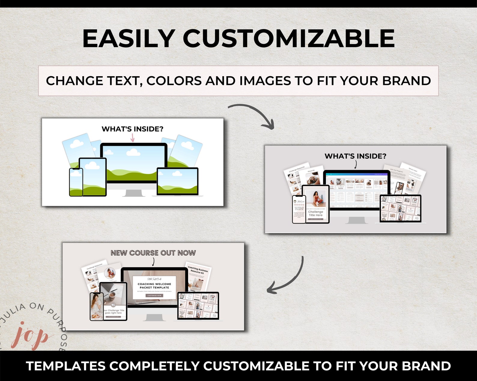 Online Course Mockup Templates Digital Product Tech Mockups Canva ...
