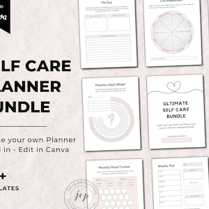 Self Care Planner Canva Template Self Care Journal Canva - Etsy
