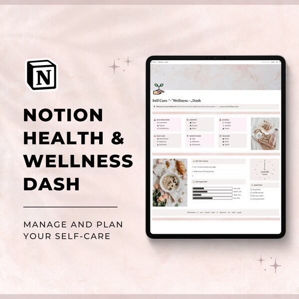 Notion Template Self Care - Etsy
