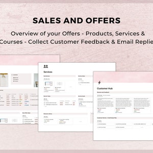 Notion Template Business Planner | Notion Dashboard Content Planner ...