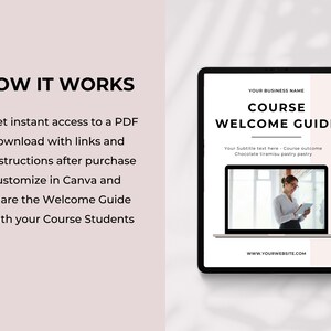 Course Onboarding Guide Canva Template, Course Welcome Guide, Student ...