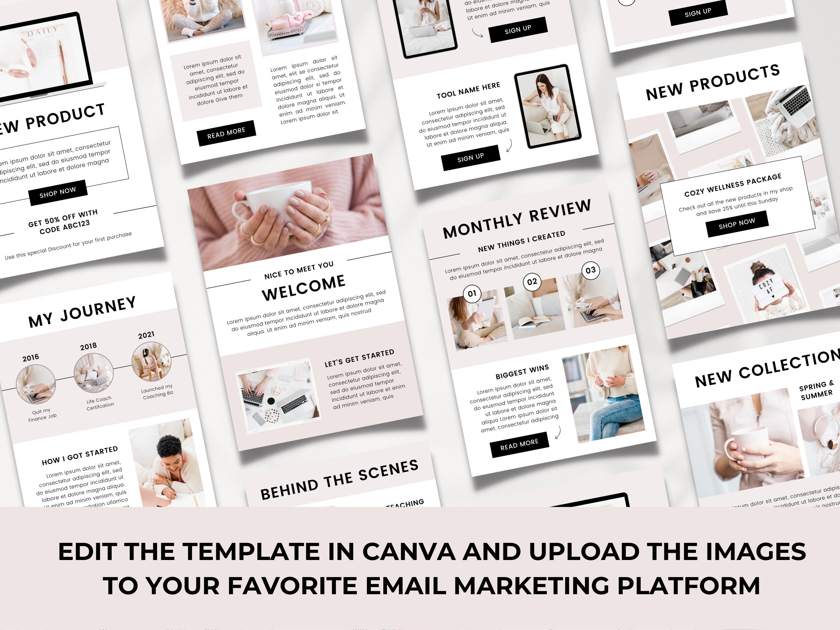 Email Marketing Canva Template Bundle Newsletter Canva - Etsy