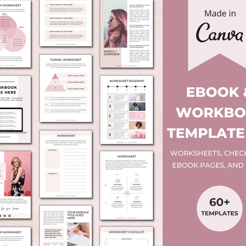Canva Online Course Workbook Ebook Template Editable - Etsy