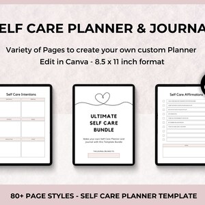 Self Care Planner Canva Template Self Care Journal Canva - Etsy
