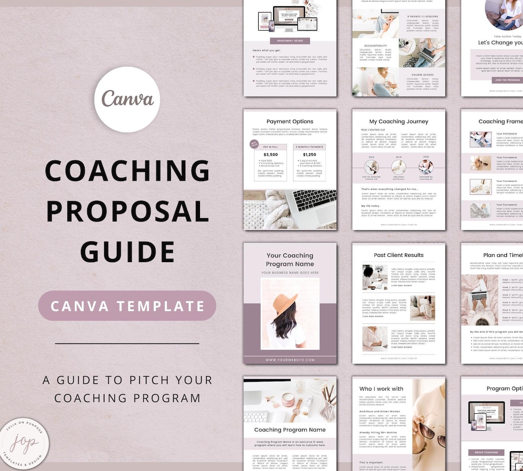 Coaching Proposal Template, Coaching Package Guide Coaching Program ...