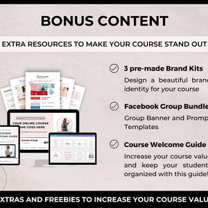 Ultimate Course Creator Template Bundle Slide Deck Workbook Sales Page ...