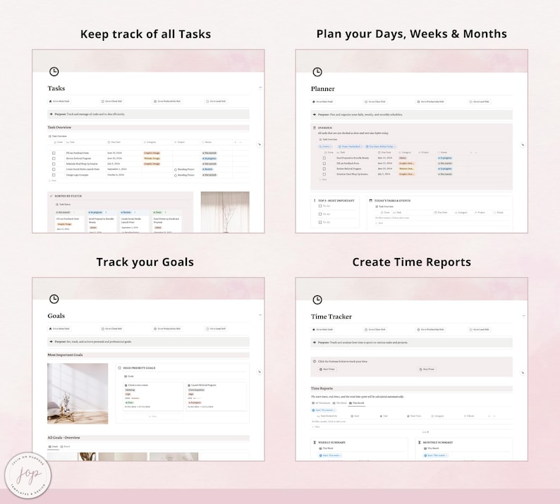 Freelance Notion Template - Notion Business Planner Template, Client ...