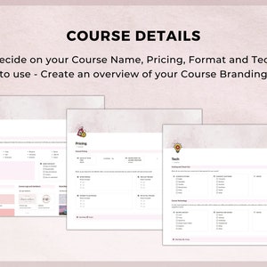 Notion Template Online Course Planner - Course Creator - Online Course ...