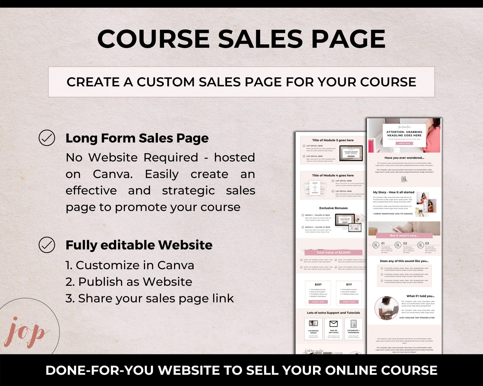 Ultimate Course Creator Template Bundle Slide Deck Workbook - Etsy
