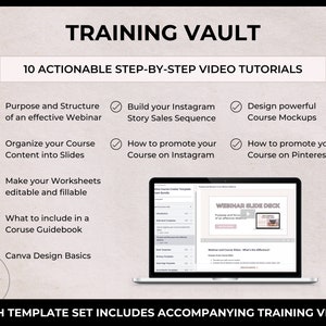 Ultimate Course Creator Template Bundle Slide Deck Workbook Sales Page ...