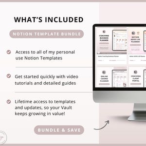 Notion Template Bundle All in One - Notion Business Planner Life Planner Notion Goal Planner ...