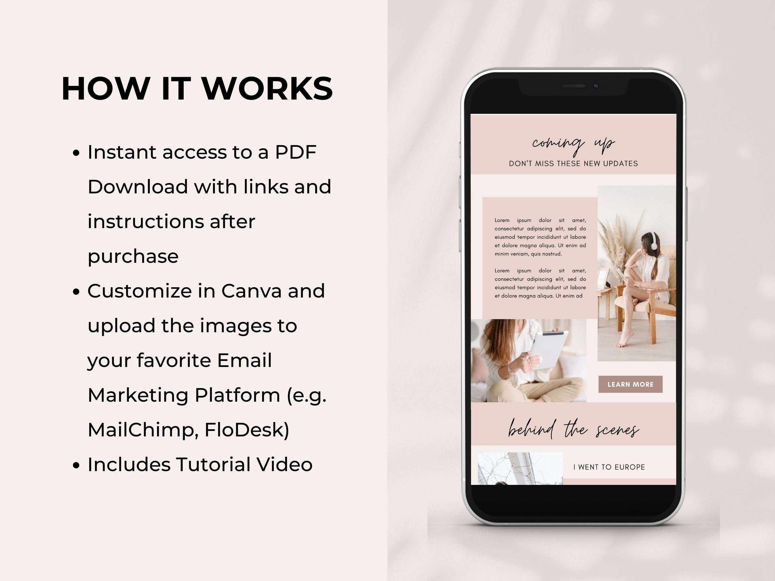 Coach Email Marketing Canva Template Bundle Newsletter Canva Templates ...