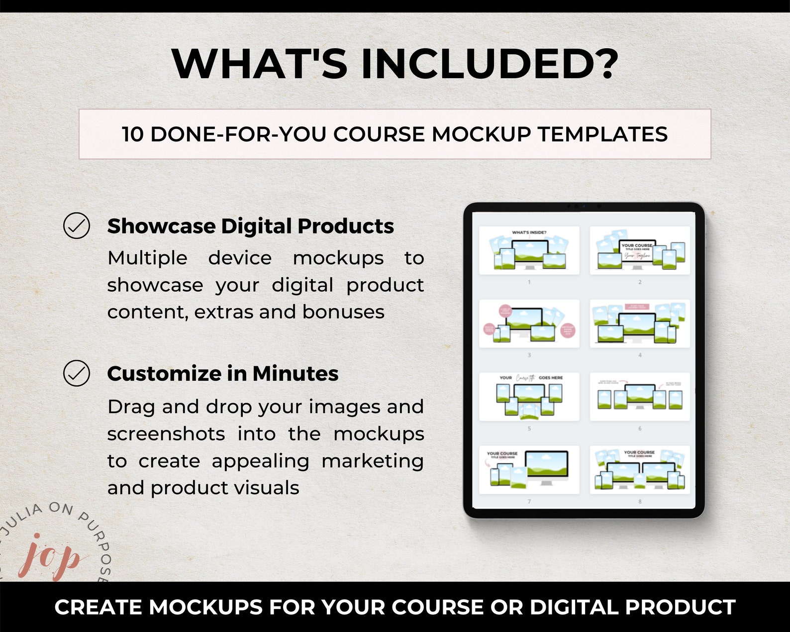 Online Course Mockup Templates Digital Product Tech Mockups Canva ...
