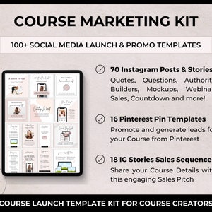 Ultimate Course Creator Template Bundle Slide Deck Workbook Sales Page ...