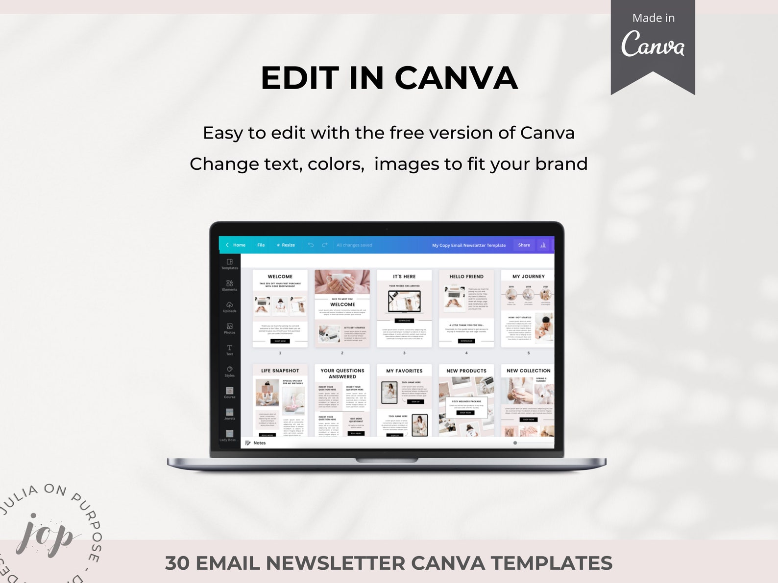 Email Marketing Canva Template Bundle Newsletter Canva - Etsy