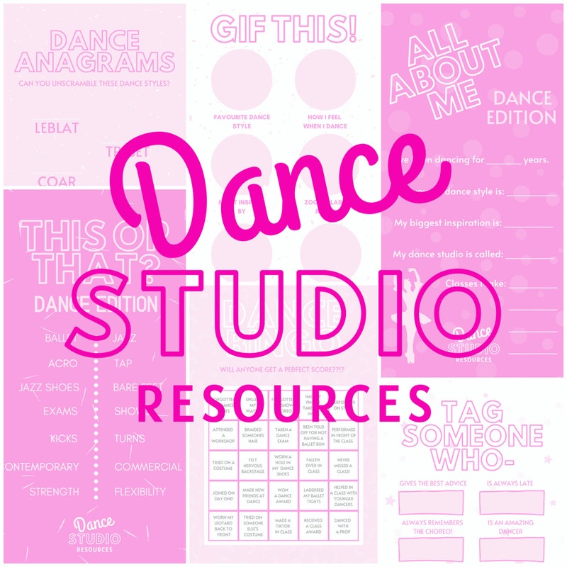 Dance Studio Office Files - Etsy