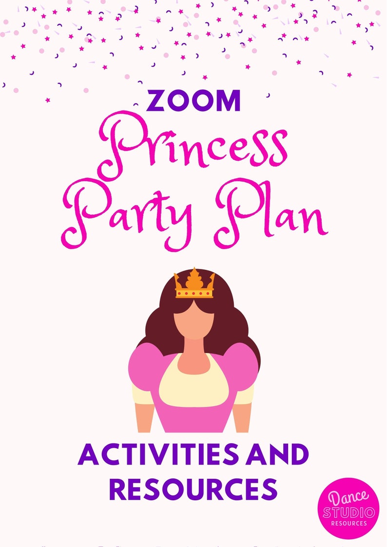 INSTANT DOWNLOAD ZOOM Princess Party Plan, Activities and Resources to ...