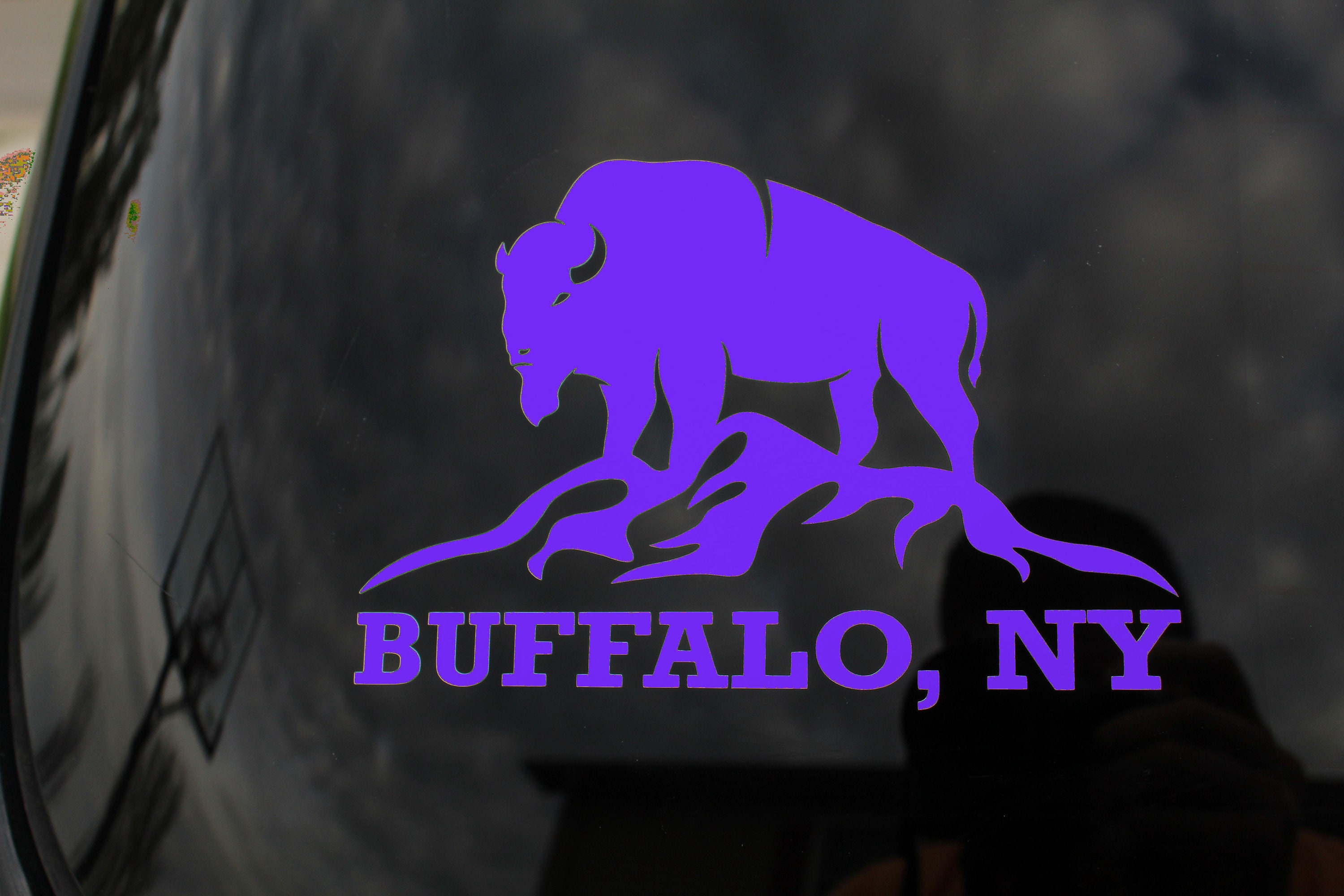 6 Inch Buffalo NY Decal Standing Buffalo Decal for Car | Etsy