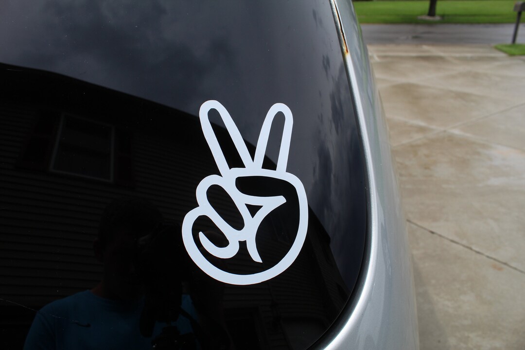 Peace Sign Vinyl Decal, Car, Window, Laptop, 5 Inch - Etsy