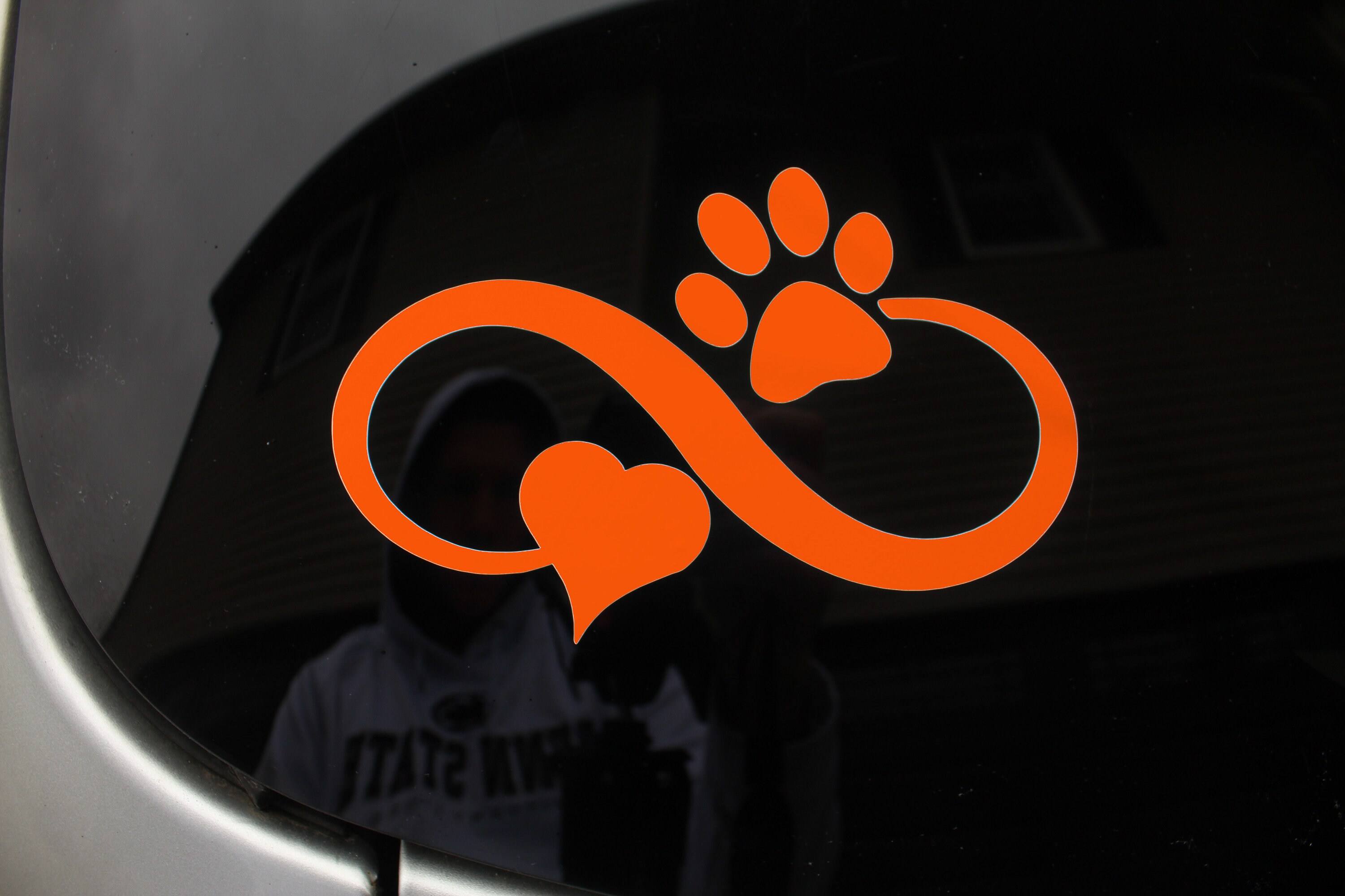 Dog Paw Infinity Heart Vinyl Decal, Car Window Laptop - Etsy