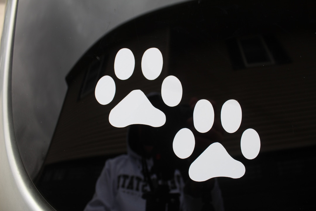 Buy 1 Get 1 FREE Dog Paws, Dog Paw Prints Vinyl Decal, Car, Window ...