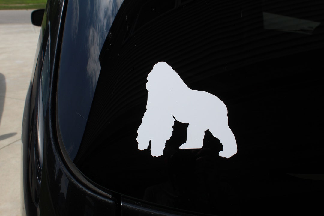Silverback Gorilla Decal, Car, Window, Laptop, Quality Oracal Vinyl ...