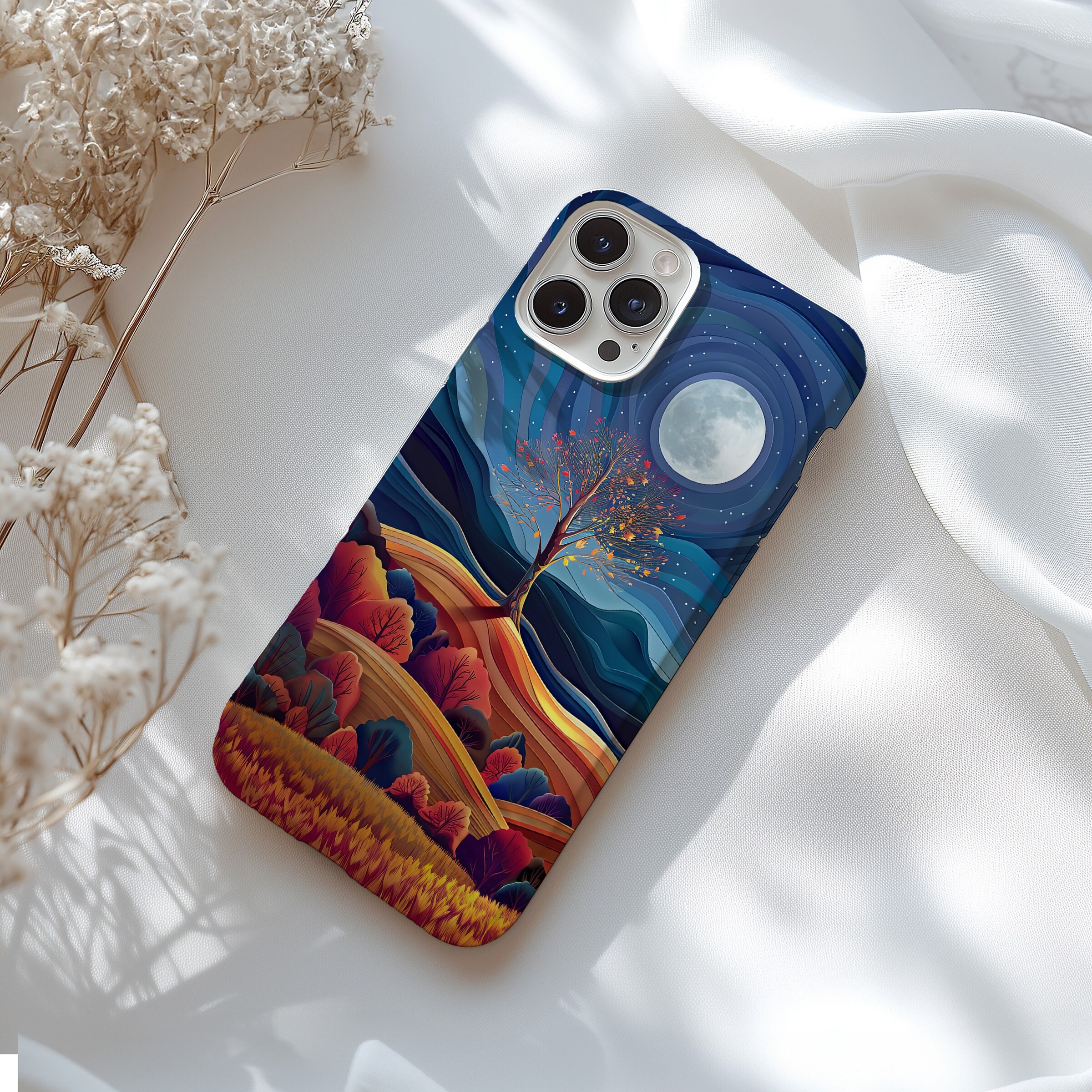 Clarice Cliff Inspired Moonlit Phone Case | Artistic Protection | Tough ...
