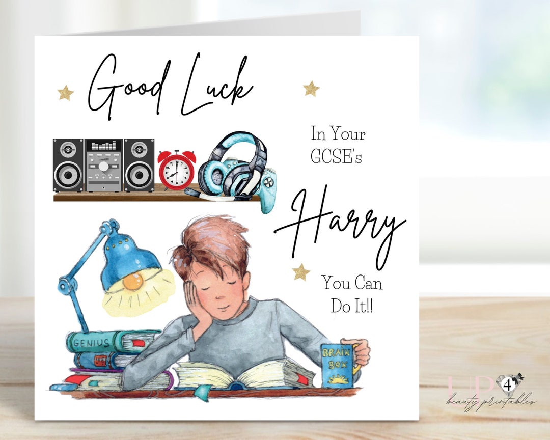Good Luck in Your Exams Card, Congratulations Card, Good Luck, Gcse's ...