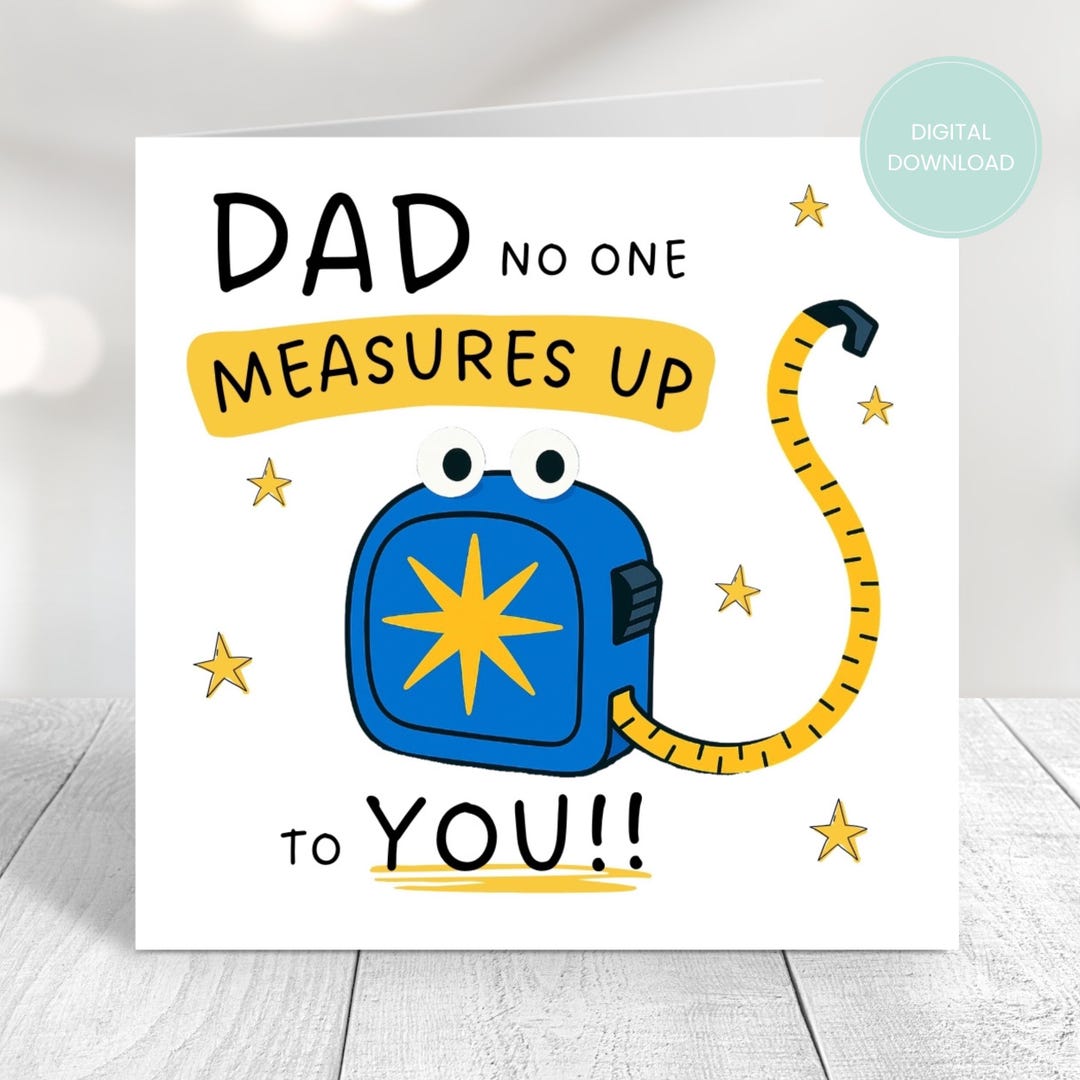 No One Measures up to You Card, Printable Card, Downloadable, Print at ...