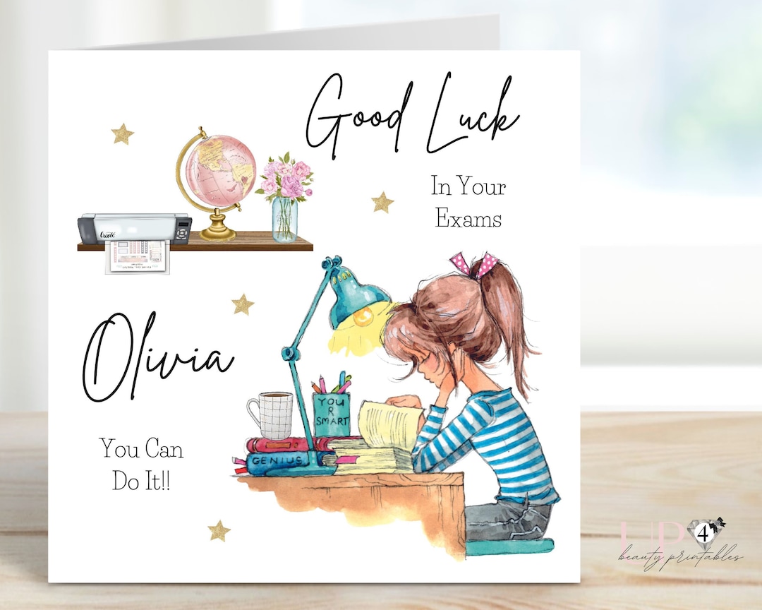 Good Luck in Your Exams Card, Congratulations Card, Good Luck, Gcse's ...