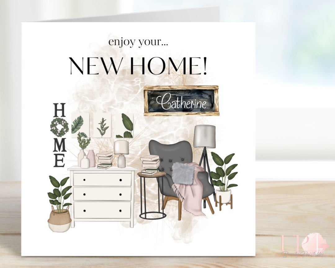 Personalised New Home Card, Moving House Card, House Move Card ...