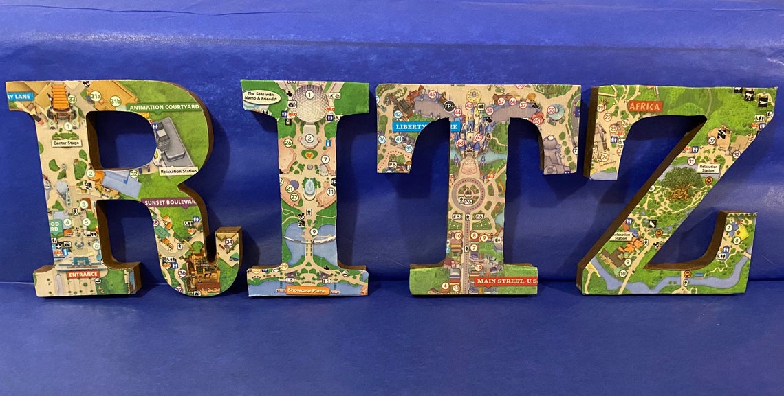 Handmade Disney World Sign Letters, Walt Disney World, Disneyland ...