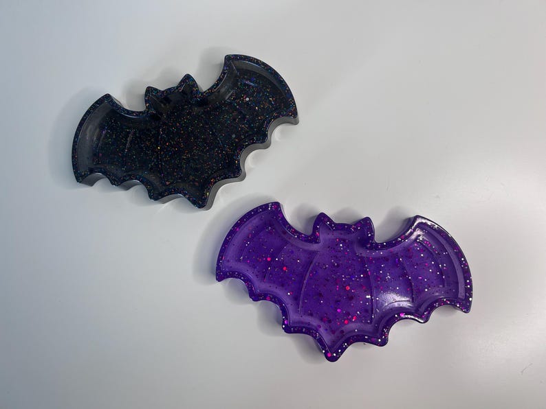 Bat Trinket Dish, Halloween Holder, Bat Organizer Dish - Etsy