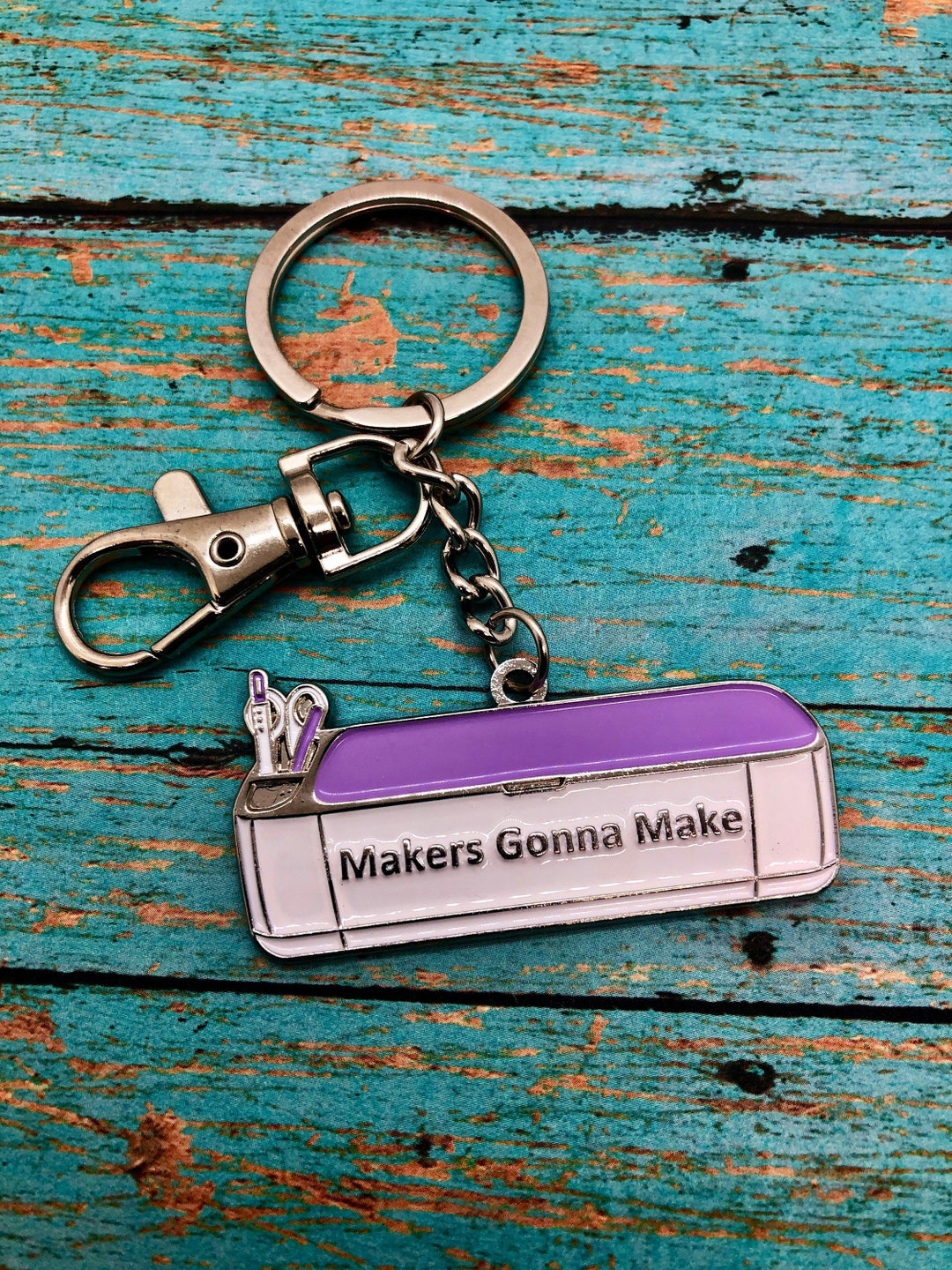 Exclusive Purple Craft Machine Keychain/makers Gonna Make Keychain/gift ...