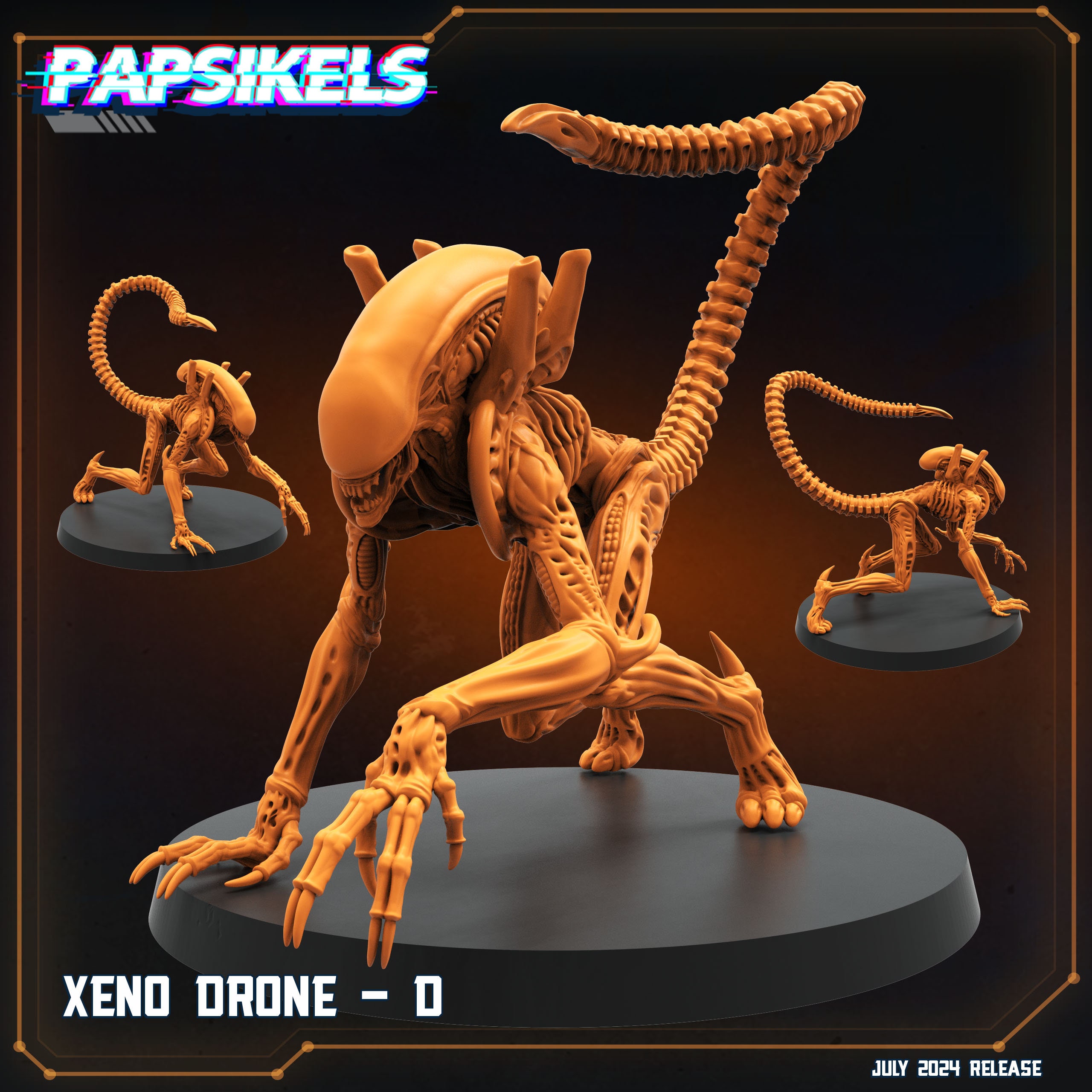 Aliens Xenomorph Drones Resin Miniatures Papsikels - Etsy