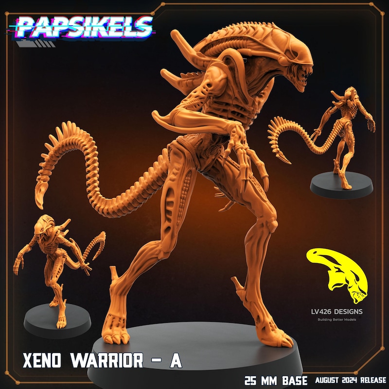 Xenomorph Miniature 32 Mm - Etsy